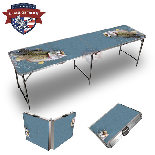 Bass Out Of Water 8ft Tailgate Table | eBay