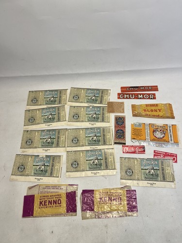 Homerun Cigarettes Gum Topps Chu Mor Flat Clown Kenno Pack Empty Lot | eBay