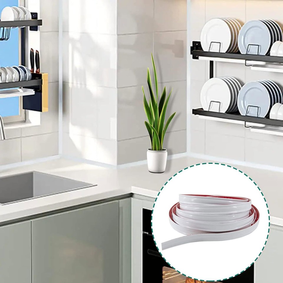 3m/5m Flexible Laminate Beading Self Adhesive Plastic Wall Corner ...