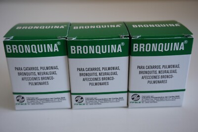 (3 Pack) BRONQUINA 1 OZ - COLD AND FLU RELIEF/Para la Gripe y Pecho ...