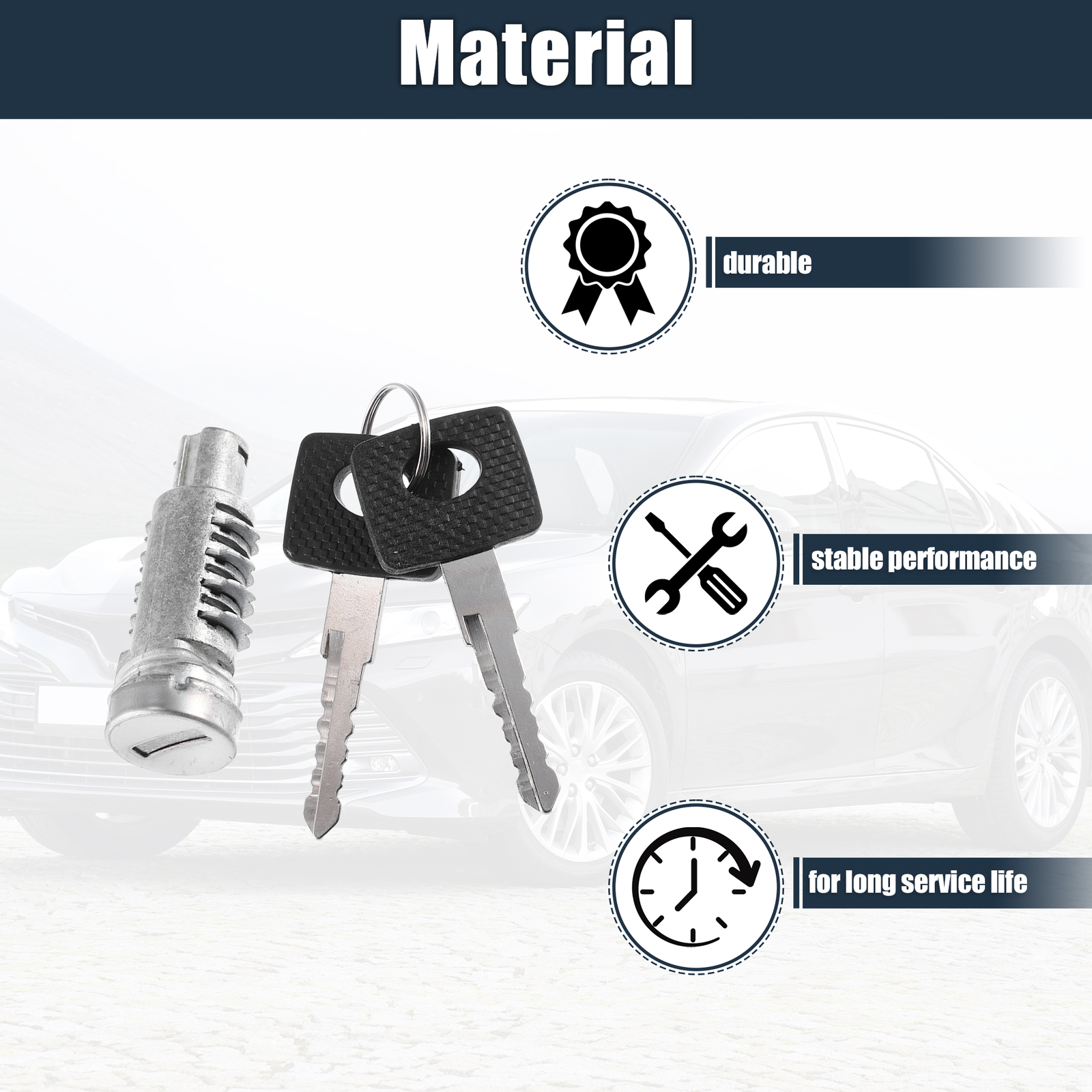 1 Set Ignition Switch Lock Cylinder with Key 6707600205 for Mercedes ...