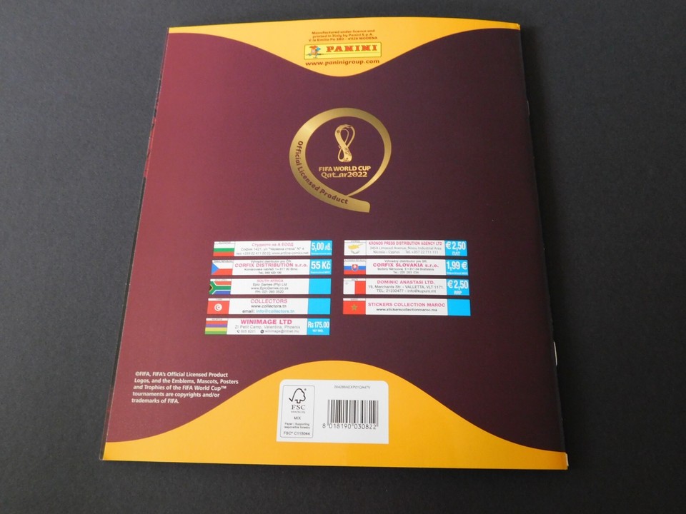Panini FIFA World Cup 2022 Qatar 638 Sticker Version # Leeralbum ...