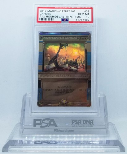 MtG Magic The Gathering Capsize #32 Foil "Amonkhet Invocations" Psa 10 ...