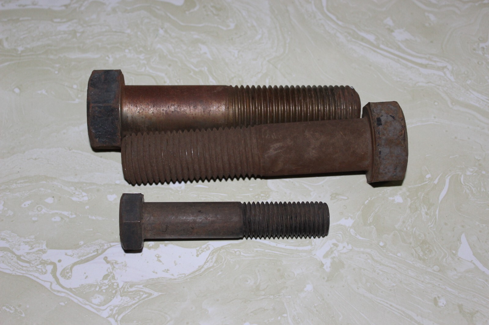 AS FOUND, LOT OF ( 3 ) VINTAGE BOLTS FROM BETHLEHEM STEEL CORPORATION ...