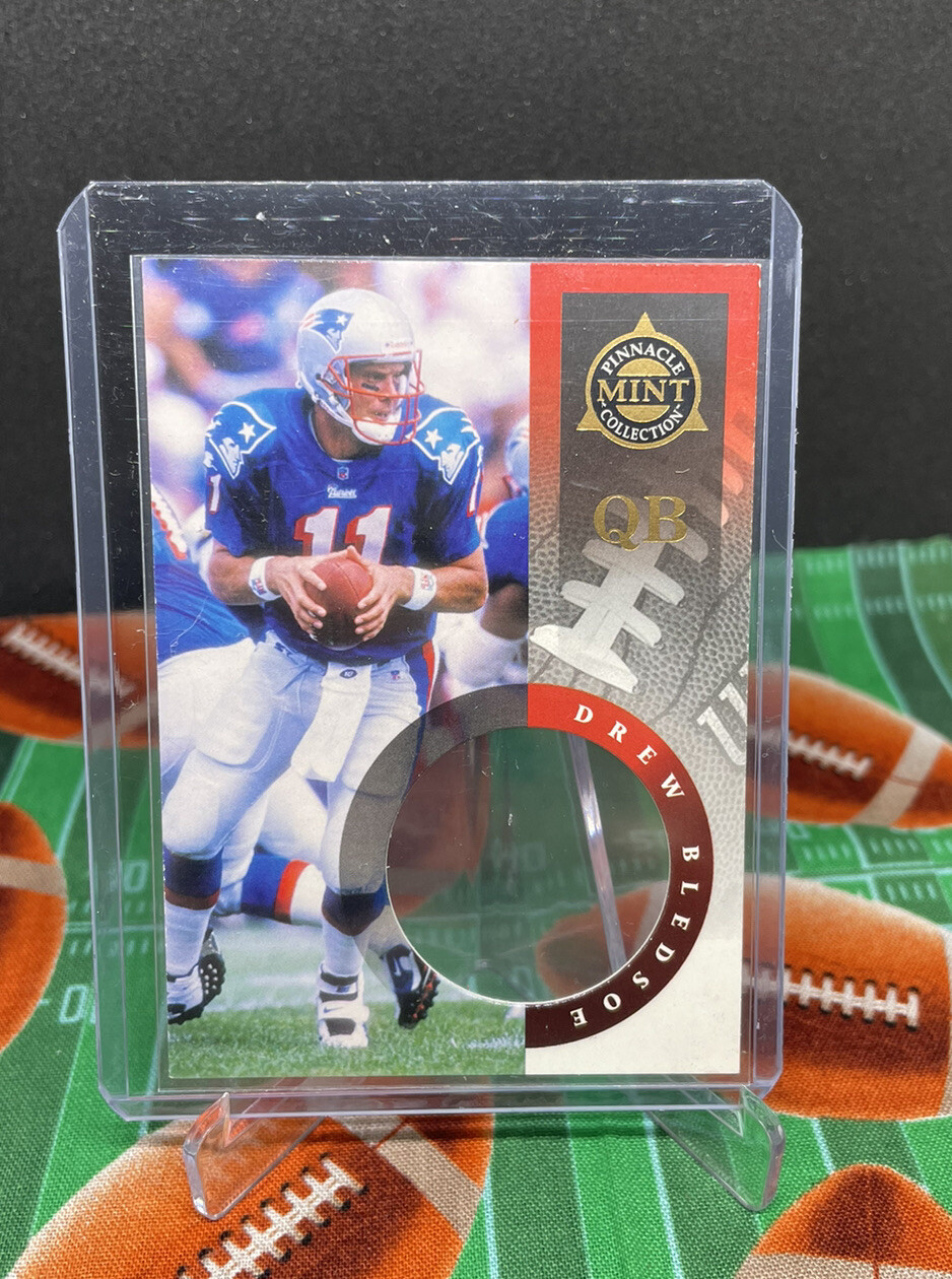 1998 PINNACLE MINT FOOTBALL DIE CUT OF DREW BLEDSOE #4 NE Patriots | eBay