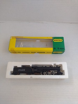 Minitrix Trix N Scale 2990 4-6-2 Steam Locomotive ATSF 3420 Train ...