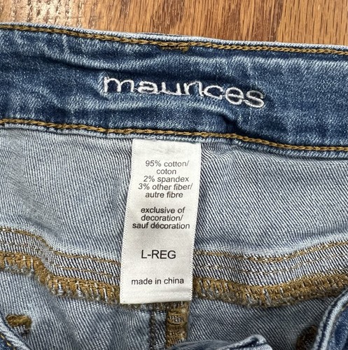 Women’s Maurices Distressed Medium Wash Skinny Jeans, Size L-Reg | eBay