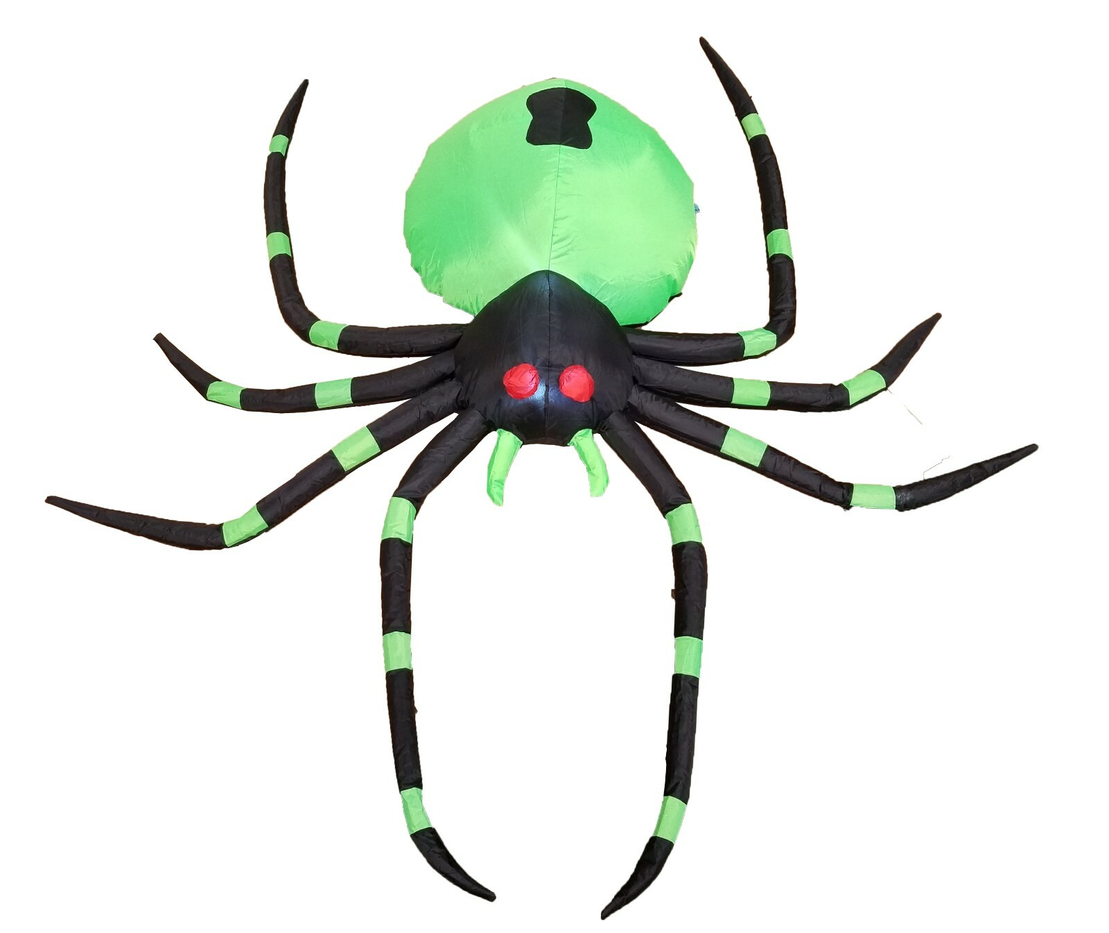 6 Foot Long Halloween Inflatable Green Spider Yard Blowup Decoration ...