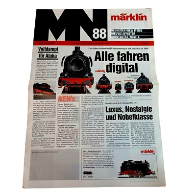 Marklin New Items 1988 E 2nd Edition Newsletter Model Railroads Trains ...