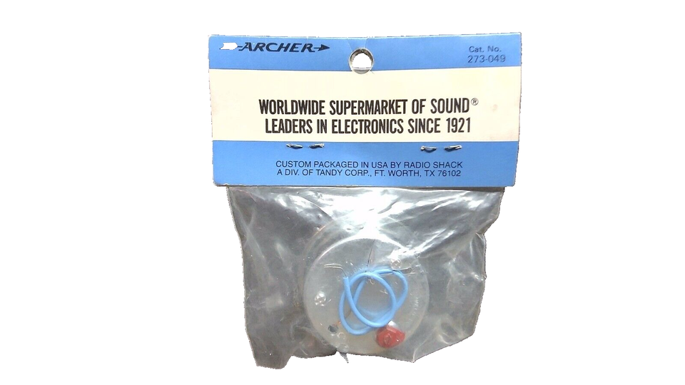 Radio Shack Archer Cat 273-049 Low Current Buzzer 6VDC - New | eBay
