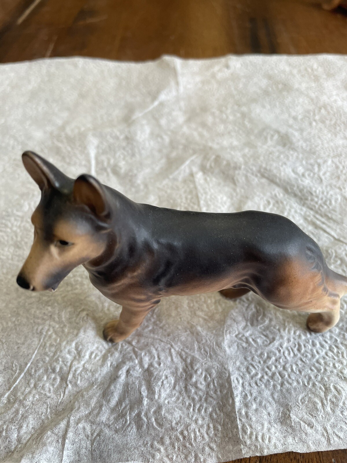Vintage Ceramic German Shepherd Dog Figurine Made In Japan 4”-5” Long ...