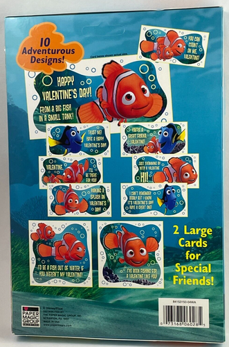 Vintage New Disney Pixar Finding Nemo 34 Fold & Seal Foil Valentines | eBay