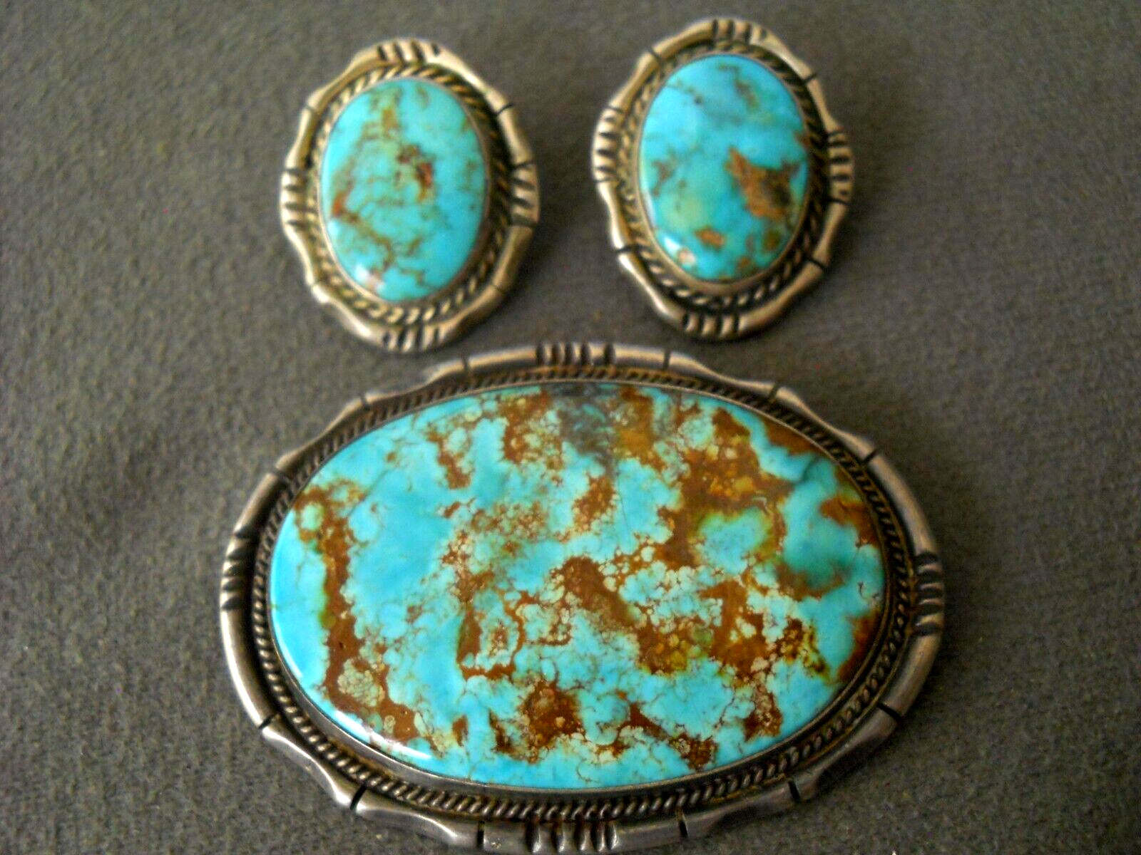 Native American Royston Turquoise Sterling Silver Bro… - Gem
