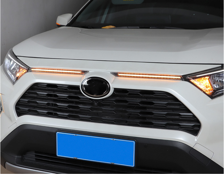 LED DRL Daytime Running Light Car Hood Kit For 2019-2025 Toyota RAV4 ...