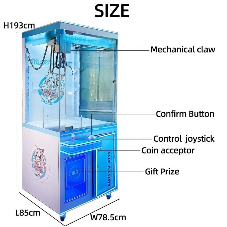 Crane Machine Game Center Coin Operated Crane Claw Machine | eBay