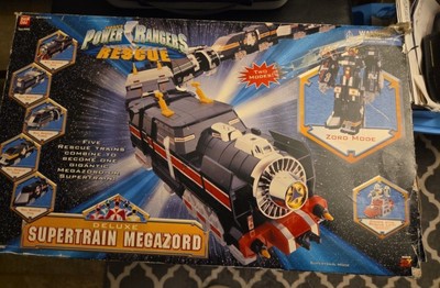 1999 Power Rangers Lightspeed Rescue Deluxe Supertrain Megazord Bandai ...