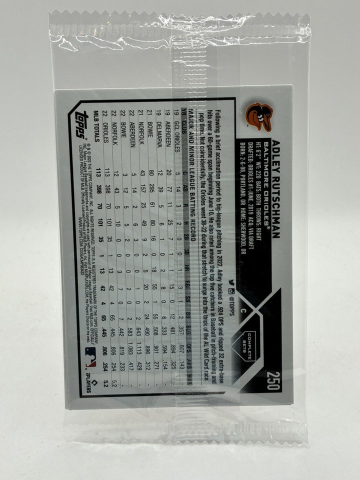2023 Topps Baseball Complete Sets Rookie Image Variations Sealed Pack ...