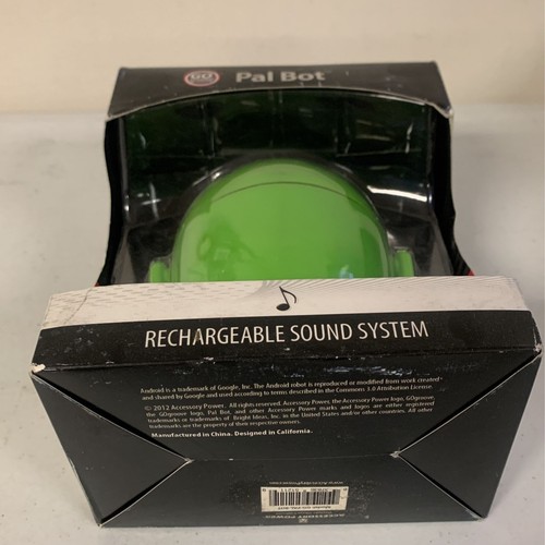 GOgroove Green Pal Bot Rechargeable Sound System | eBay