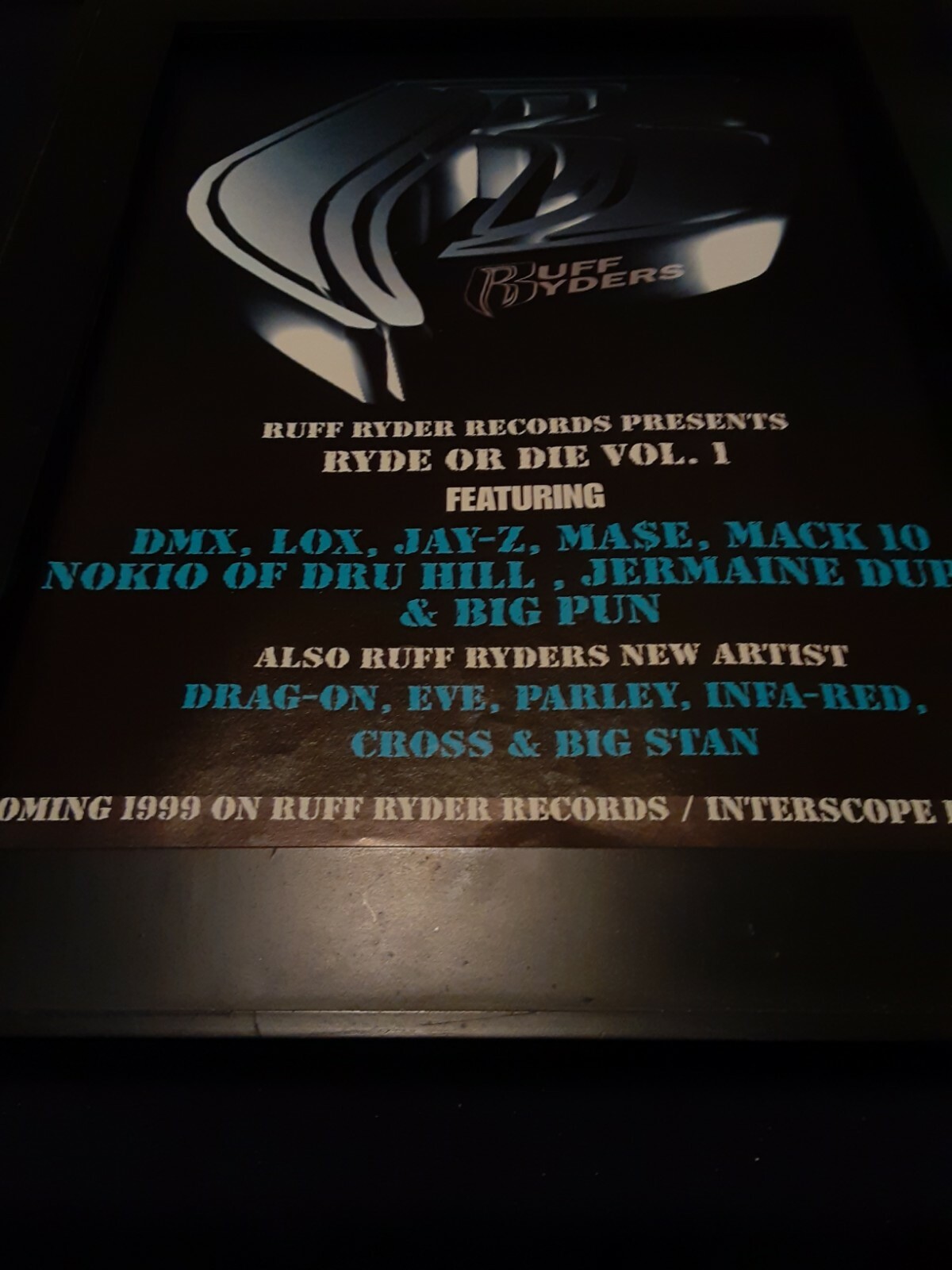 Ruff Ryders Ryde Or Die Vol. 1 Rare Original Promo Poster Ad Framed | eBay