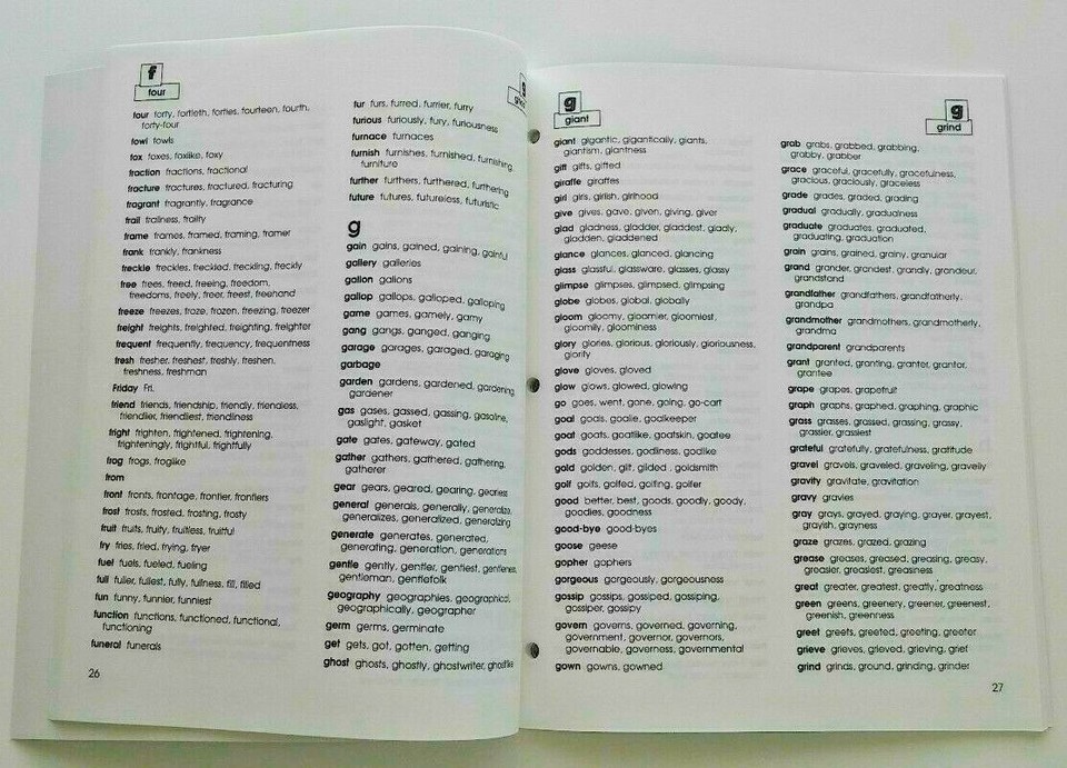 Spellex Word-Finder Spelling Writing Vocabulary Grade 3 4 5 6 7 8 9 10 ...