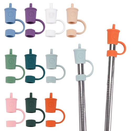 Airtight Silicone Straw Plug Splash Proof Plugs Tips Cover Straw Tips ...