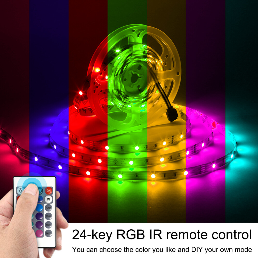 12V RGB Led Streifen Stripe Wasserdicht 5-20m Leiste WiFi Controller ...