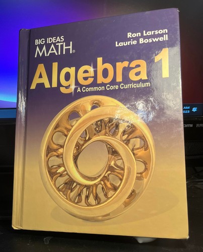 Big Ideas Math, Algebra 1 A Common Core Curriculum, Hardcover Larson ...