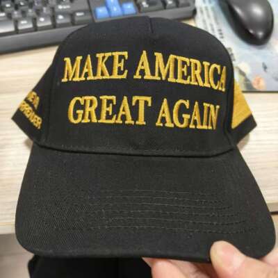Trump 2024 Gold MAGA Hat Baseball Embroidery Cap Make America Great ...