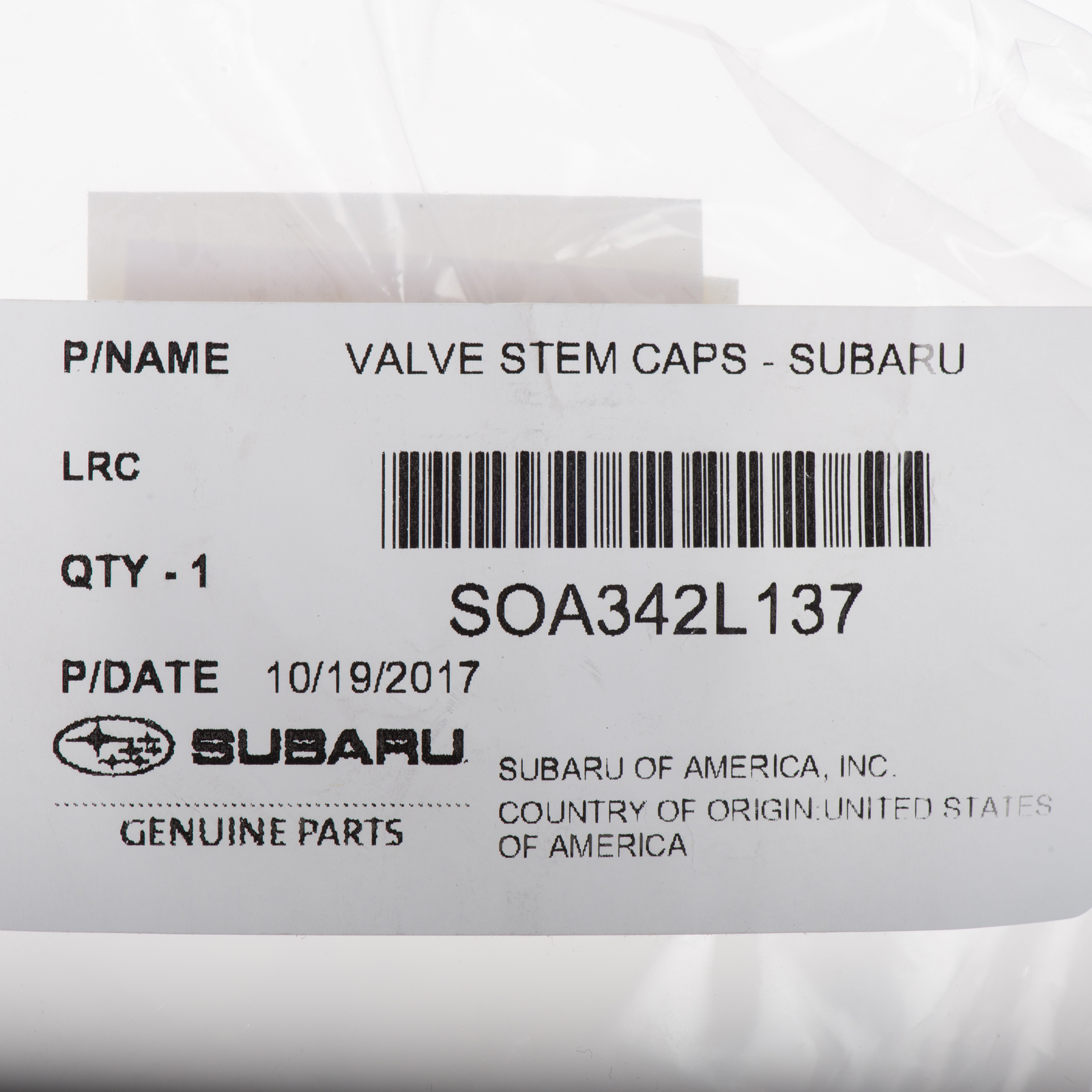 OEM 2008-2025 Subaru Set of 4 Valve Stem Caps Impreza STi WRX Legacy ...