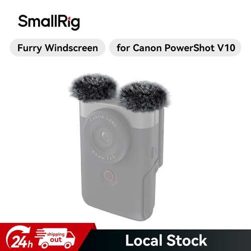 SmallRig Furry Windshield for Canon PowerShot V10 Reduces Wind Noise by ...