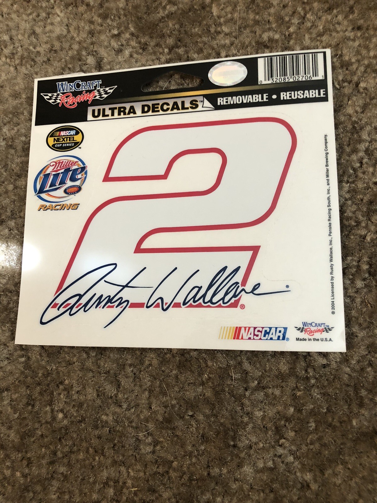 RUSTY WALLACE #2 5X6 WINCRAFT Racing ULTRA DECAL NASCAR Nextel cup ...