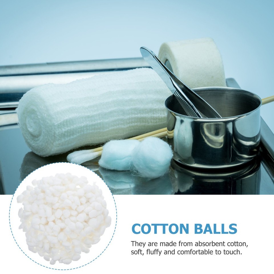 1200 pcs Makeup Cotton Balls Disposable Cotton Ball for Makeup Removing ...