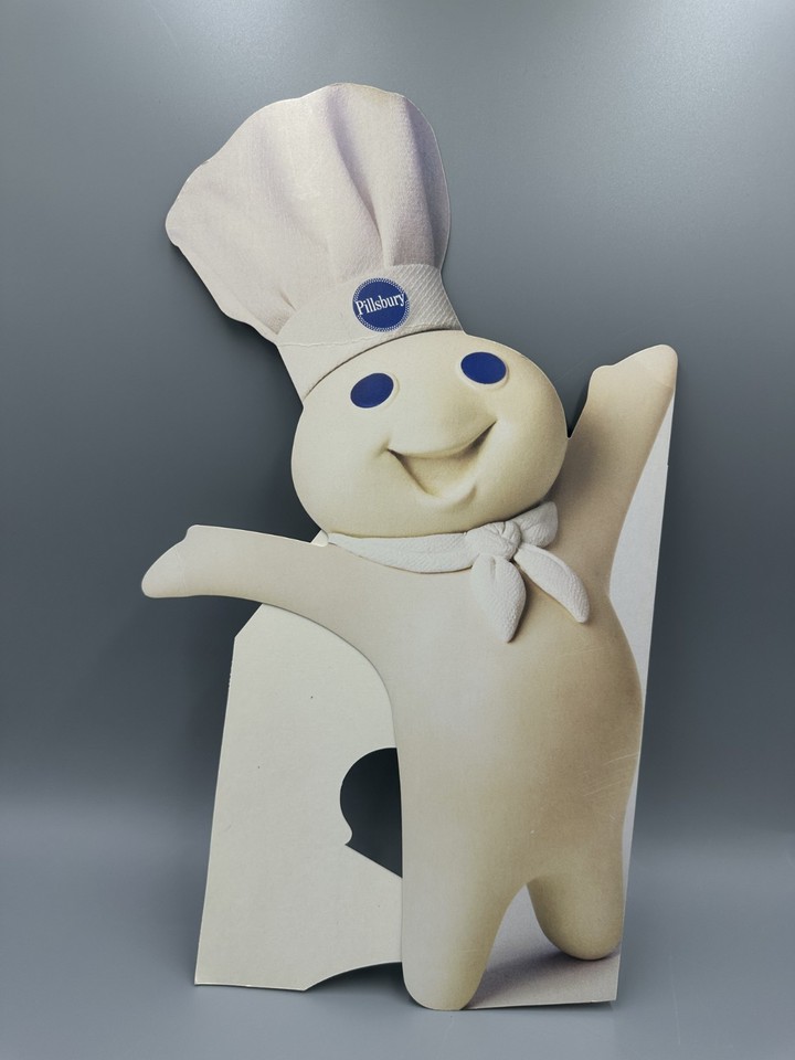 1995 PILLSBURY DOUGHBOY Cardboard Advertising STORE DISPLAY SIGN ...