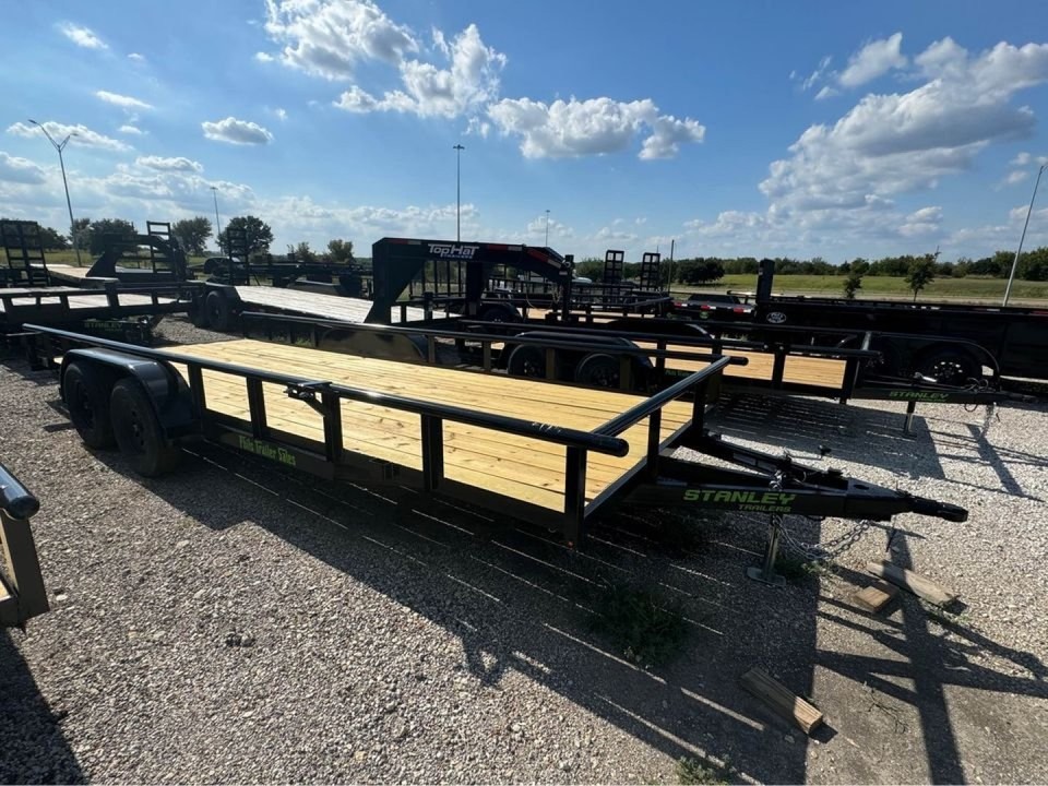 2025 Stanley Trailers 83X18 PIPE TOP OPEN TRAILER Utility Trailer SLIDE ...