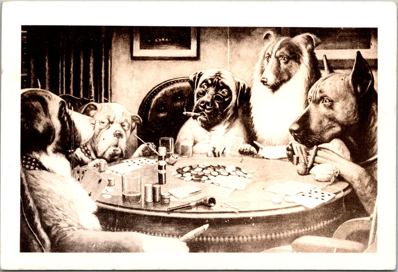 Dogs Playing Cards Original