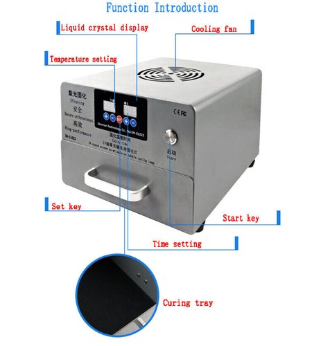 Drawer LED Lamp Bulb UV Curing Box Machine for Mobile Phone LCD 120W ...