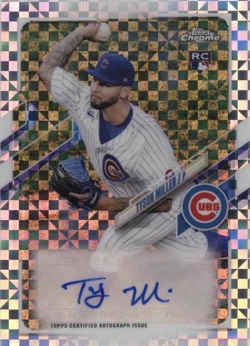 2021 Topps Chrome Update Series - Target Chrome Autographs Tyson Miller ...
