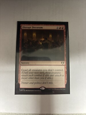 Disrupt Decorum Commander Masters Regular | eBay