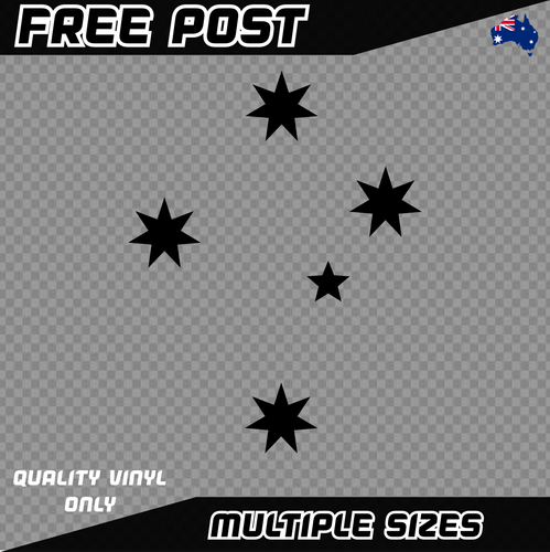 Southern Cross Sticker Decal Vinyl Car Australia Flag Aussie Stars ...