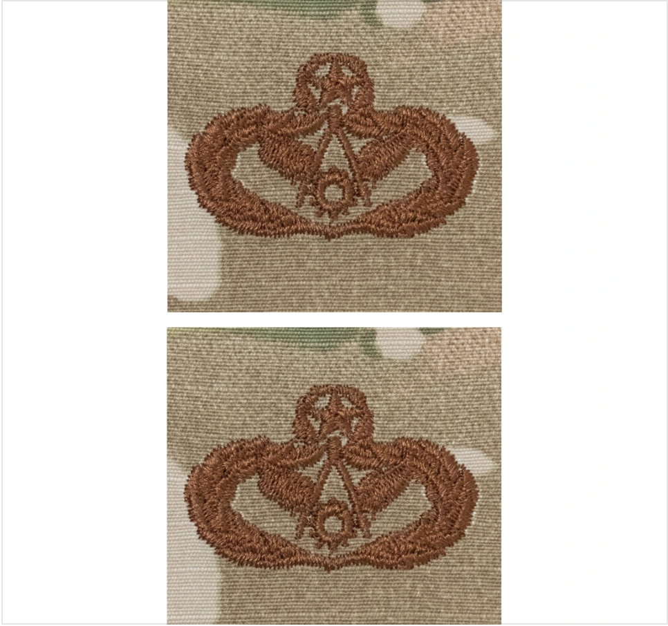 GENUINE U.S. AIR FORCE EMBROIDERED BADGE: CIVIL ENGINEER: MASTER ...