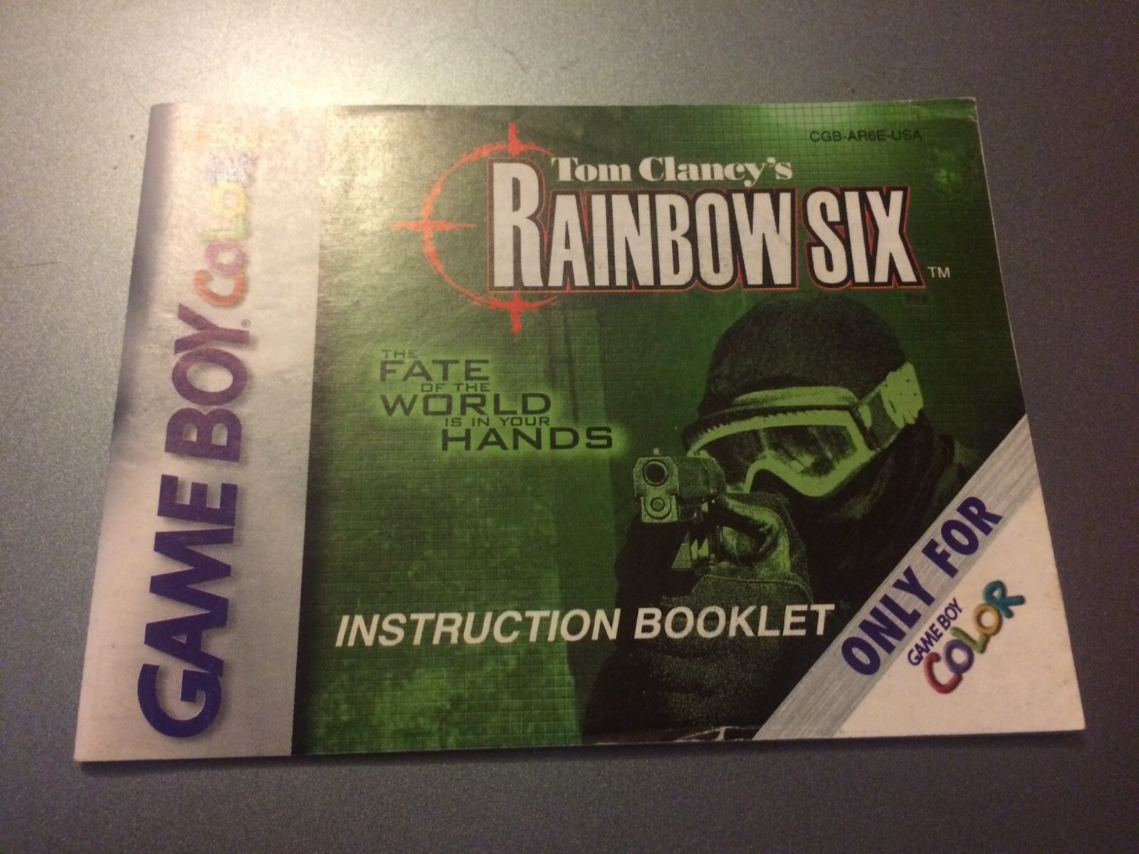 Tom Clancy's Rainbox Six Manual Nintendo Gameboy Color GBC Game Boy | eBay