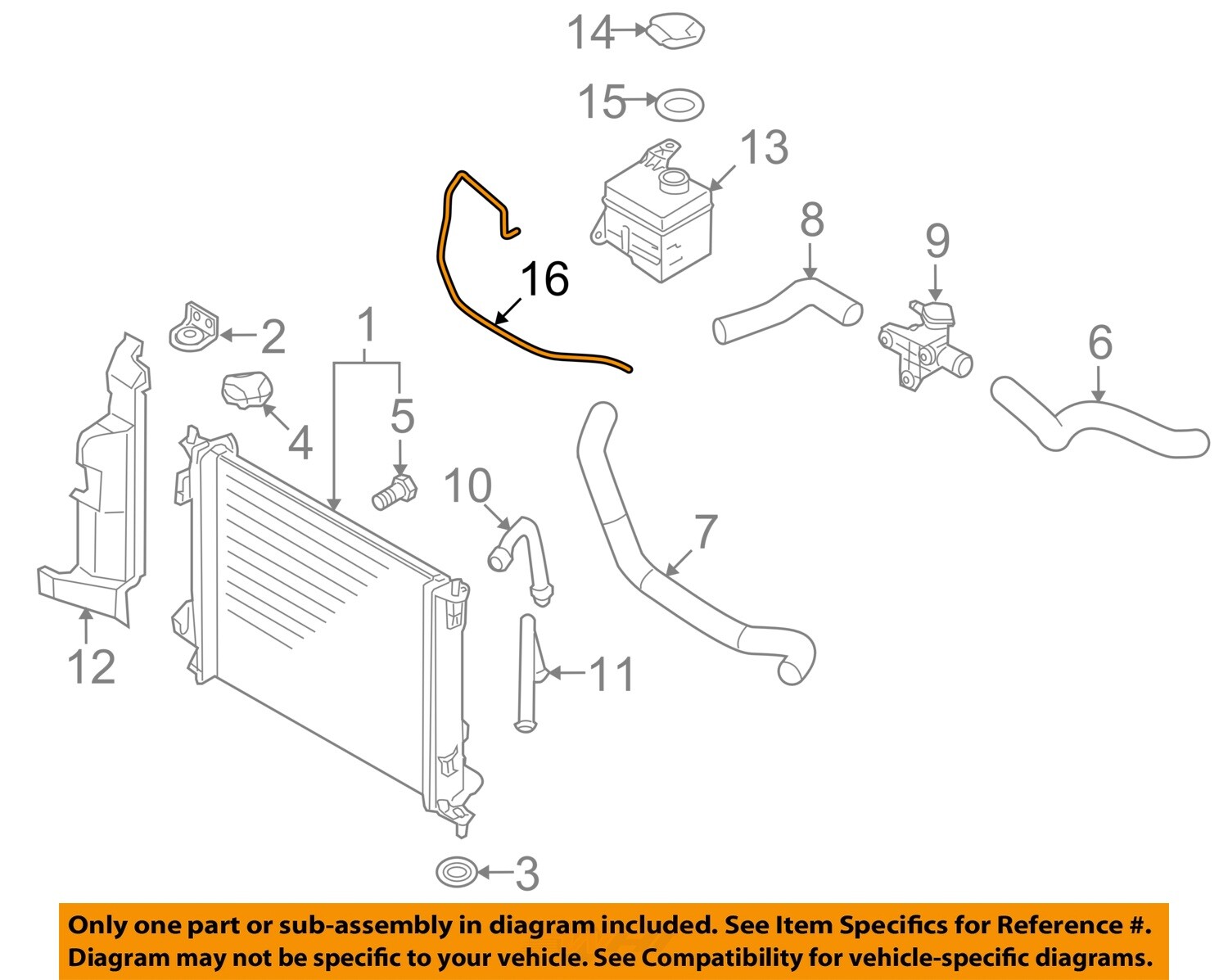 Kia OEM 10-11 Soul 1.6l-l4 Radiator-overflow Hose 254512K000 for sale ...