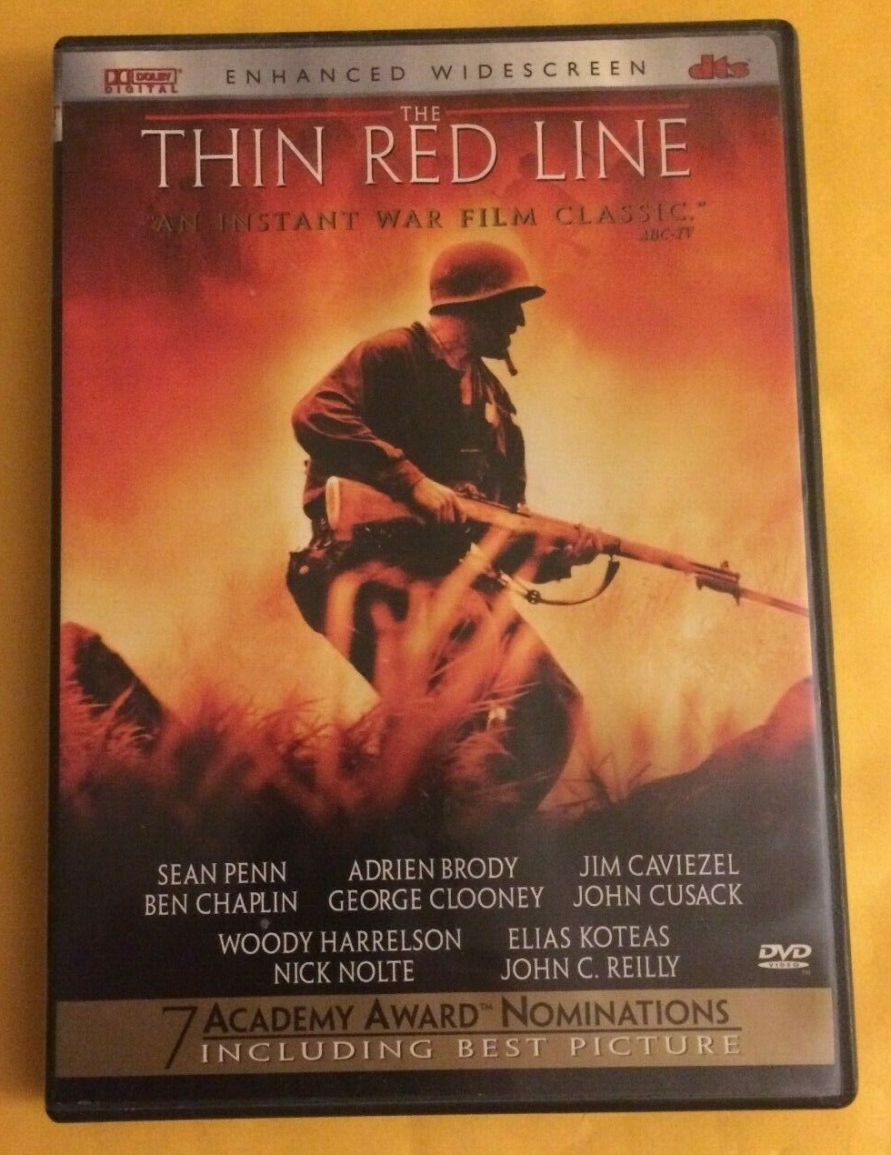 THE THIN RED LINE (DVD, 2001, Fox War Classics) Sean Penn, Nick Nolte ...