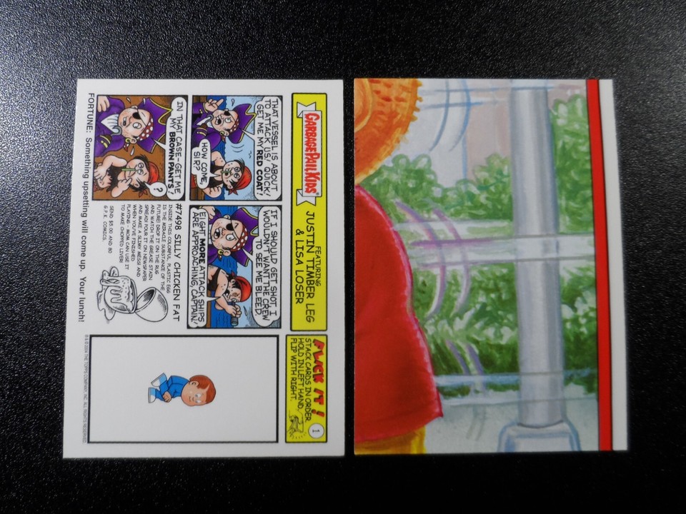 Lara Croft Tomb Raider Angelina Jolie Spoof Garbage Pail Kids 2 Card ...