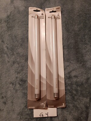 2 Feit 12" 8W Florescent Bulbs Cool White F8 T5 | eBay