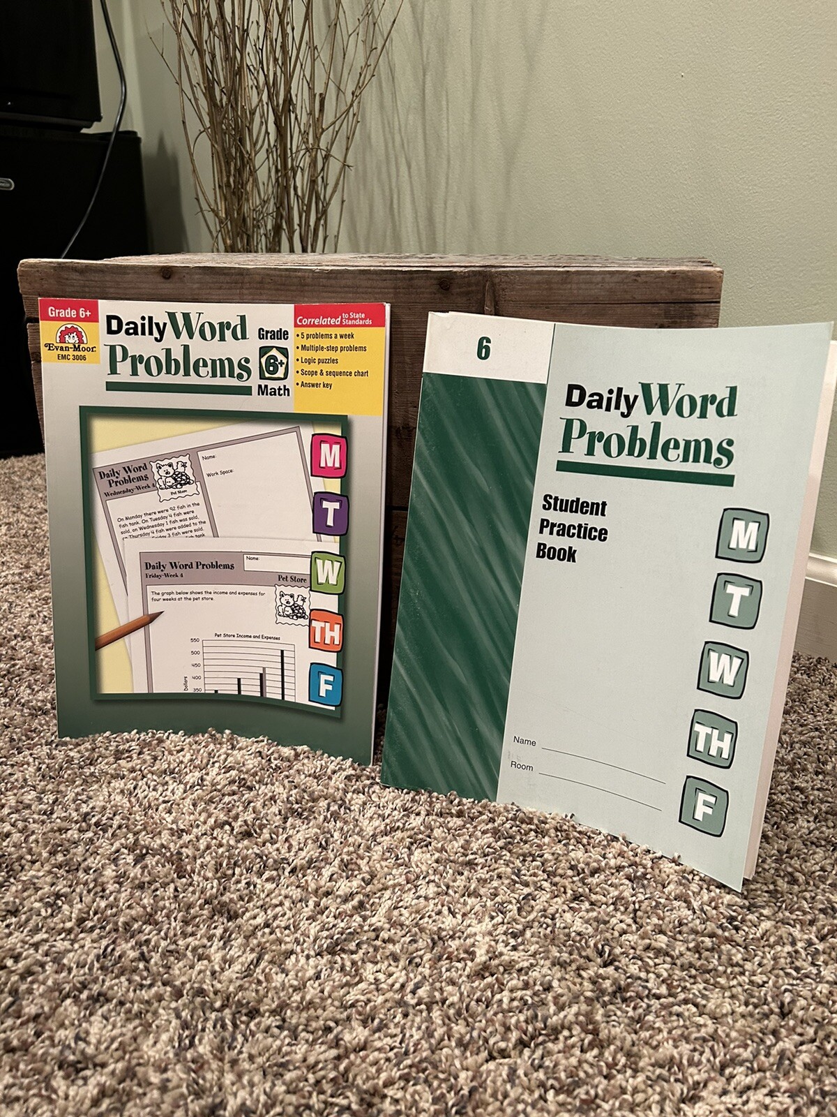 Daily Word Problems Grade 6+ by Evan-Moor Educational/With Student ...