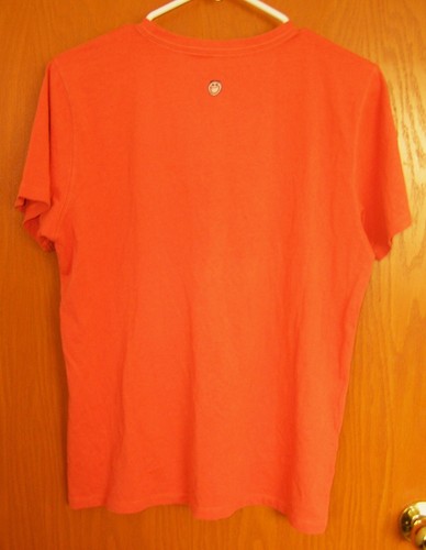 NEW ORIGINAL LIFE IS GOOD HORSE ORANGE T-SHIRT LADIES WOMEN SZ MED OR ...