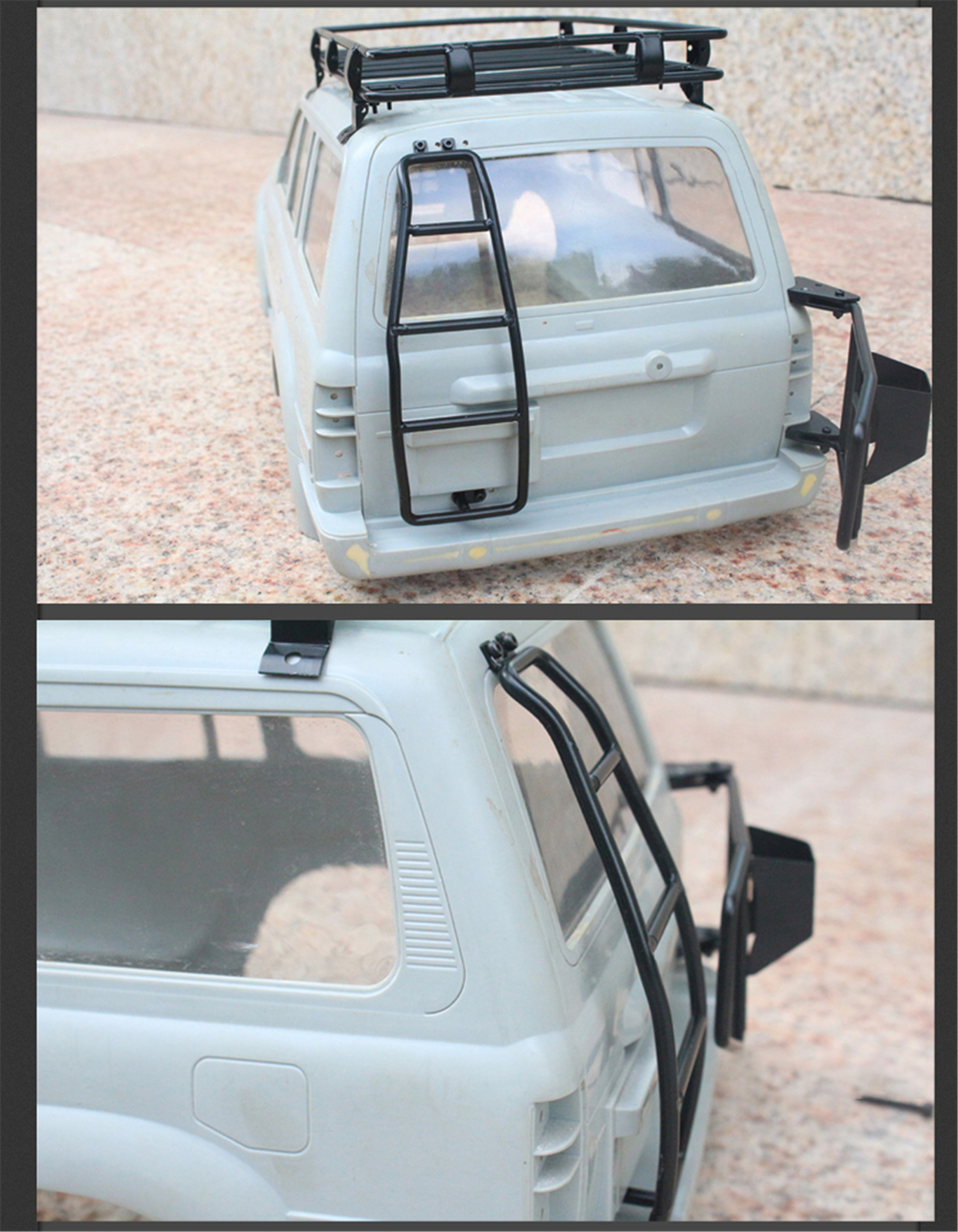 Metal Ladder for 1/10 Rock Crawler Lc80 T4 Scx10 2 II 90046 Jeep Toys ...