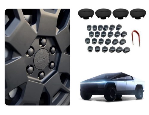 Cyber Truck Wheel Center Caps And Lug Nut Covers | eBay