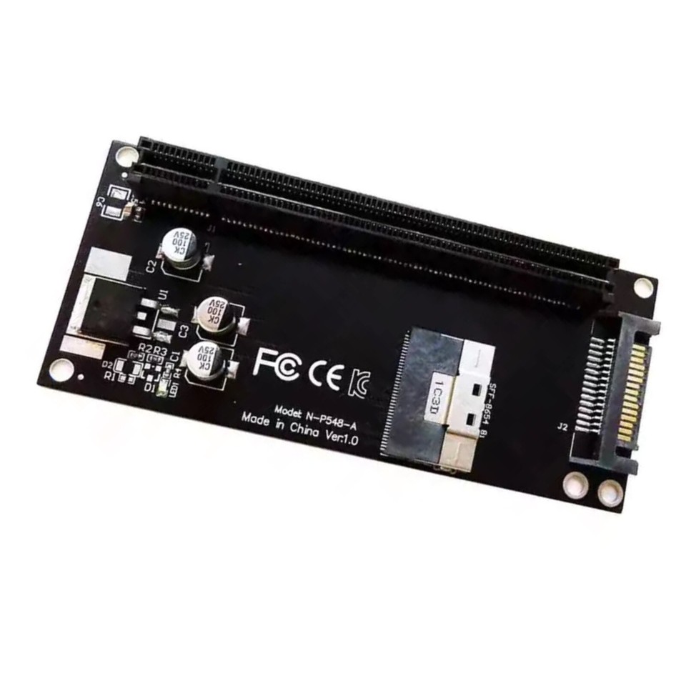 New SFF-8654 8i to PCIe 4.0 x16 Adapter for Mainboard Computers ...